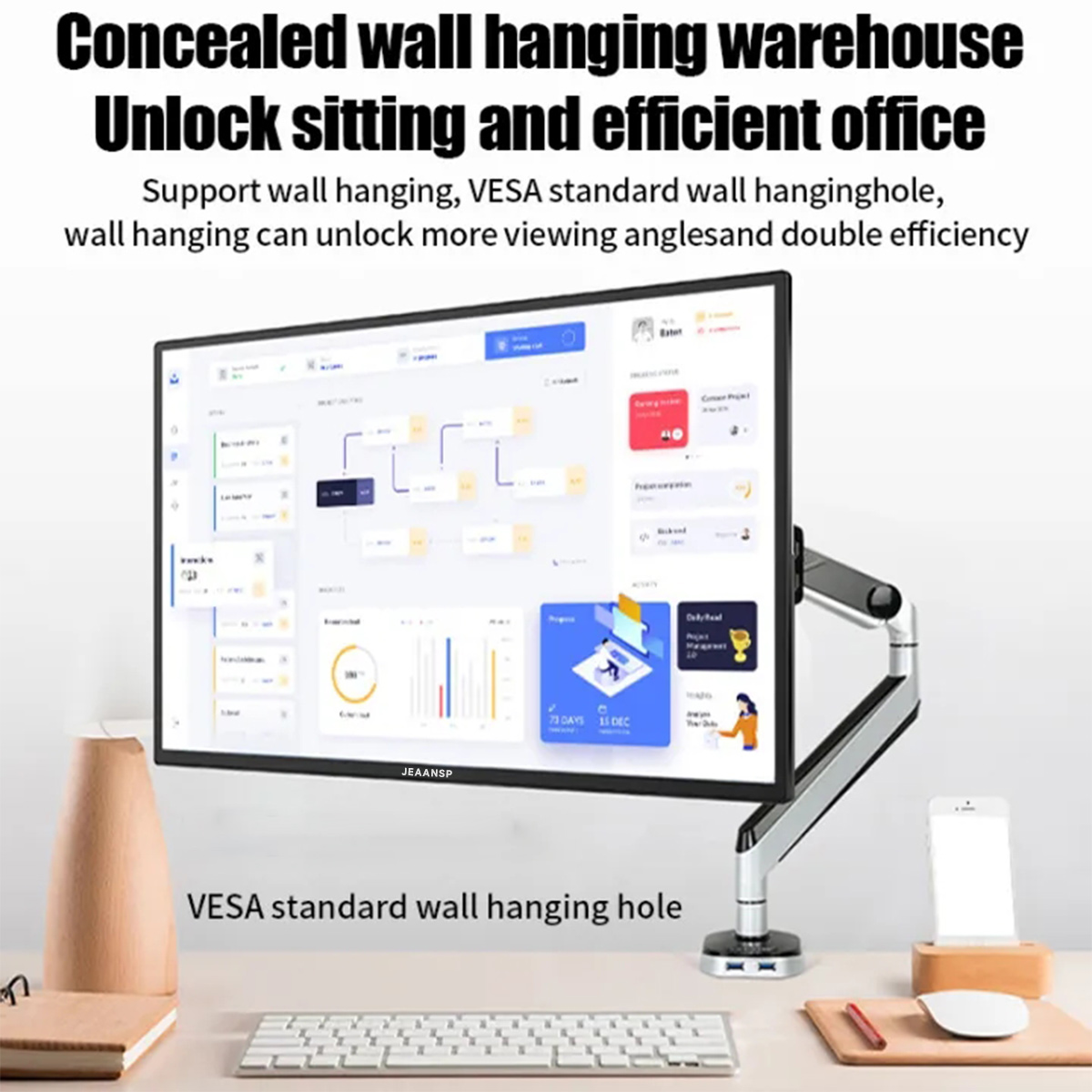 JEAANSP FHD 19/22/24 Inch Office specific Monitor Gaming Computer PC ...