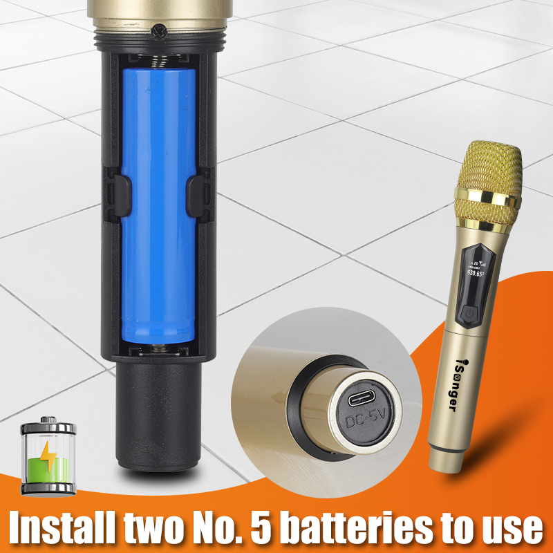 Wireless Microphone, Plug And Play Microphone, Cordless Dynamic ...