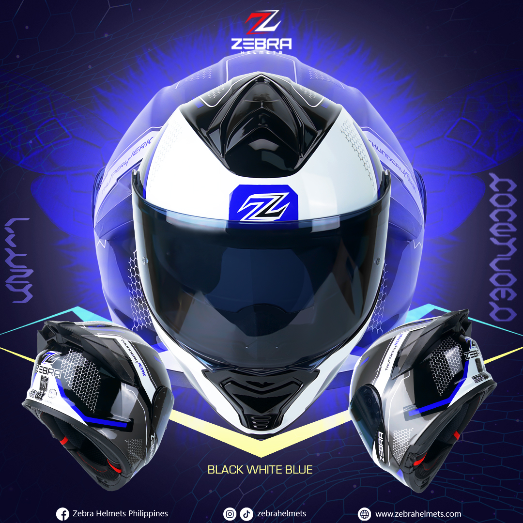 ZEBRA A113 RITZY modular dual visor helmet motorcycle helmet full face ...