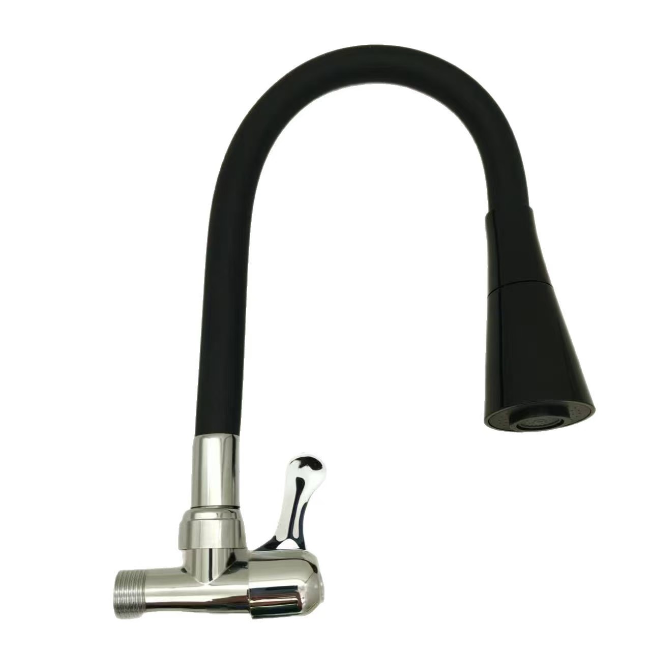 Colorable adjustable pipe horizontal single faucet for kitchen, zinc ...