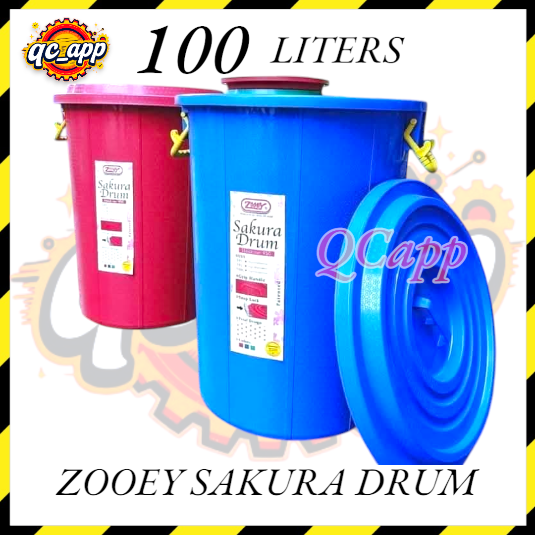 100 liters ZOOEY SAKURA DRUM WITH HANDLE AND COVER BIG DRUM | Shopee Philippines