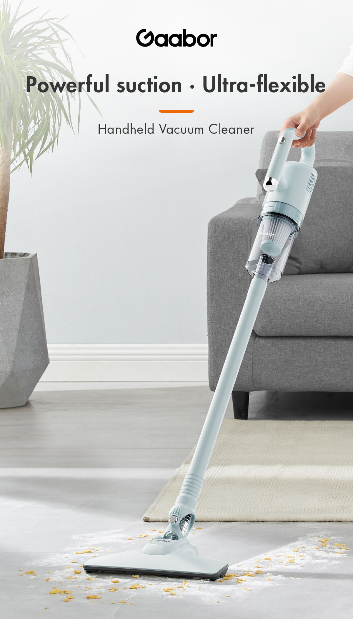 Gaabor Vacuum Cleaner 18000Pa Strong Suction 2 in 1 Handheld and Stick ...