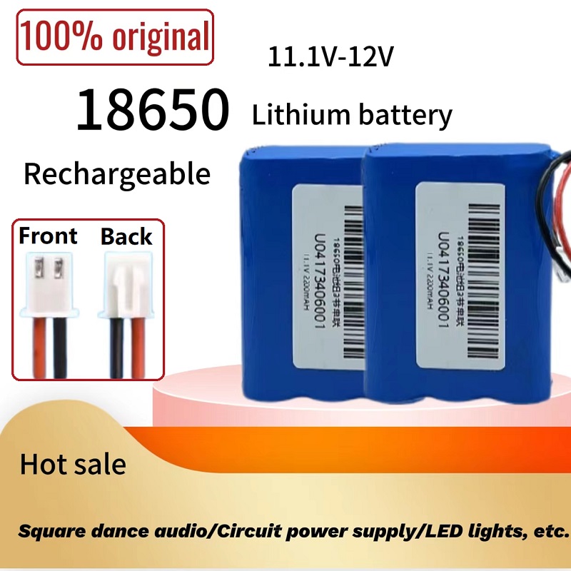 COD18650 lithium battery pack 3 strings 11.1V2200mAh rechargeable ...