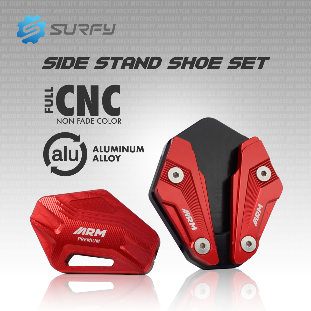 ARM Premium Modified Side Stand Shoes And Side Step Set Full CNC For ...