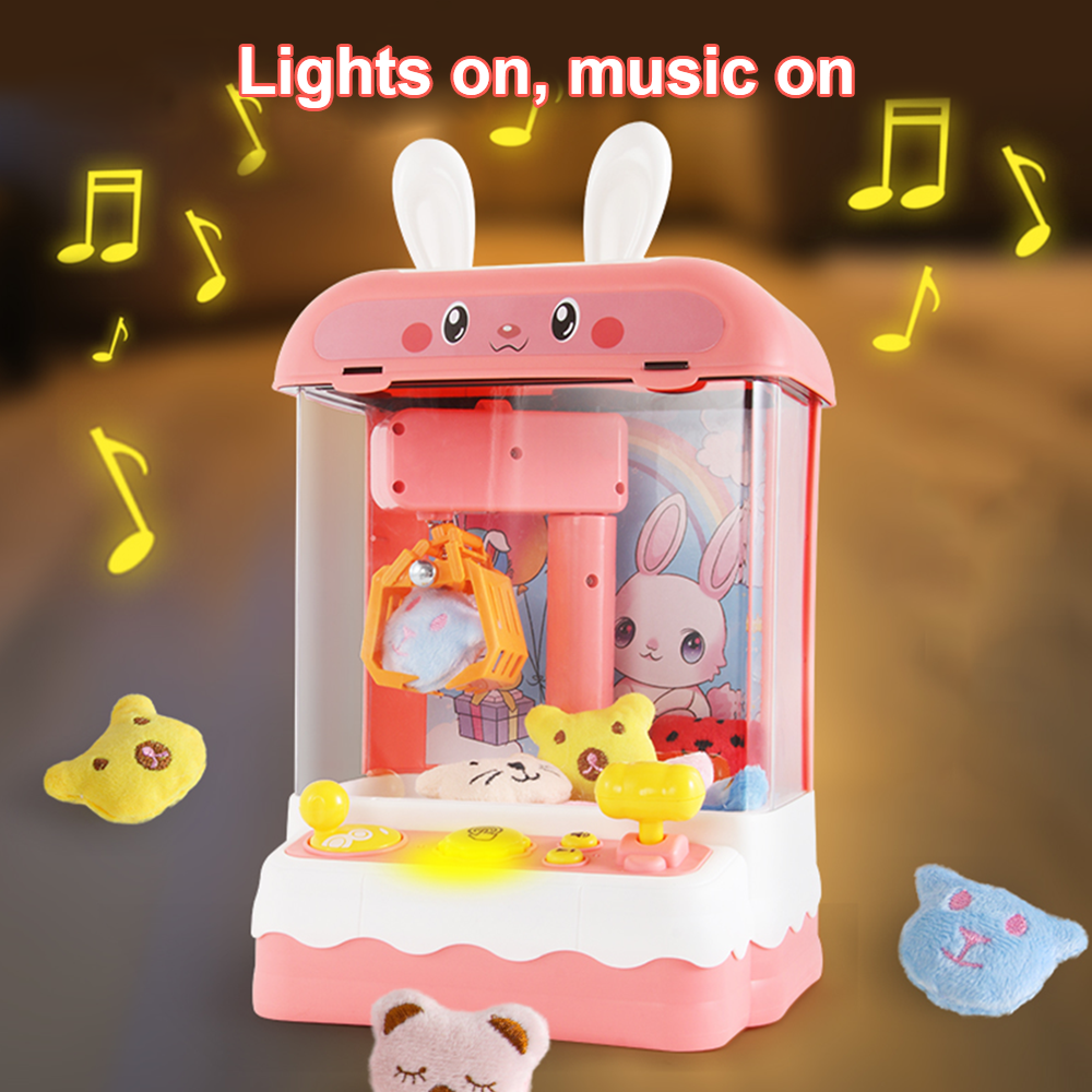 TinyTots Kids Mini Claw Machine Toys Crane Machine Clip Doll Machine ...