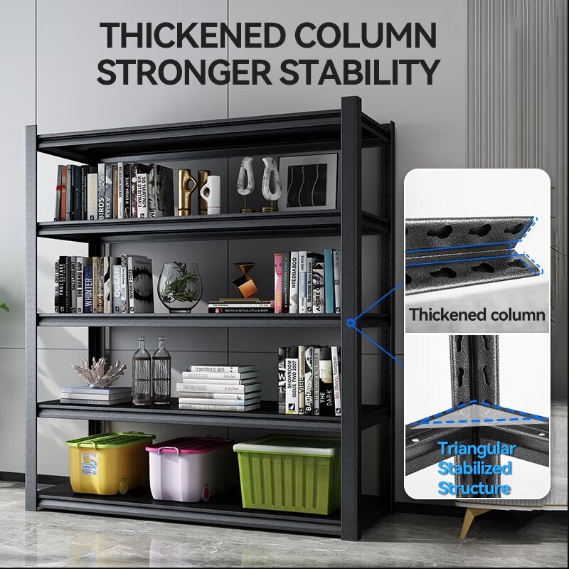 【100% Metal】3/4/5/6 Layer Metal Rack Steel Boltless Shelf Rack Heavy ...