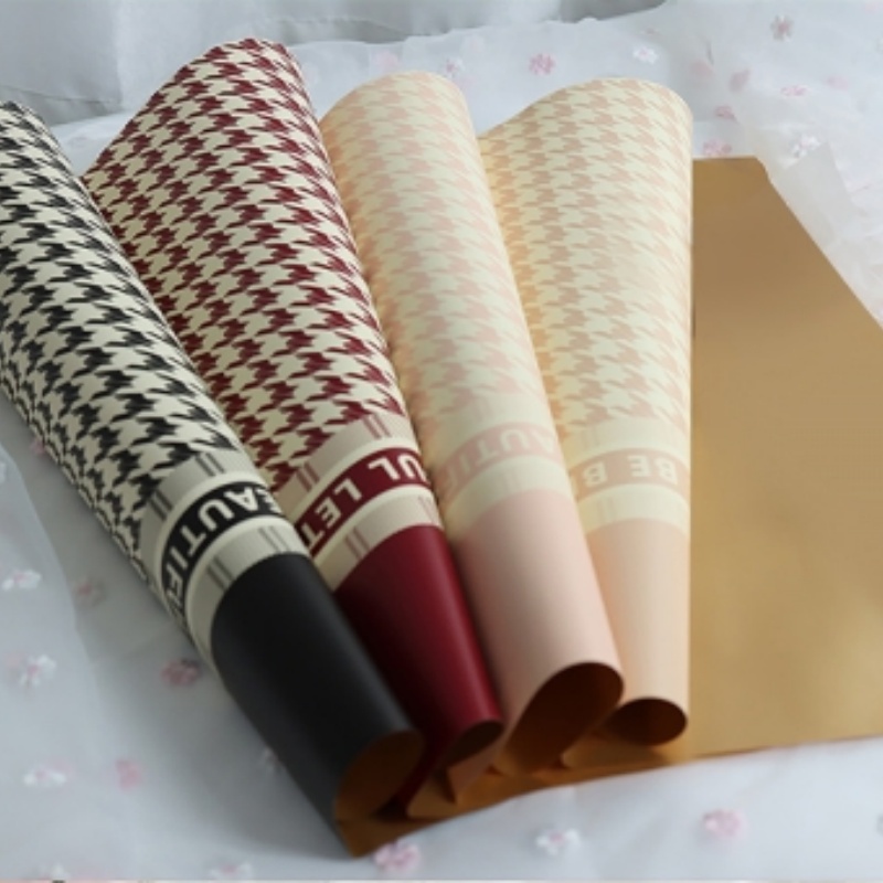 20pcs Double-Sided Color Wrapping Paper Flower Paper Gift Wrapping ...