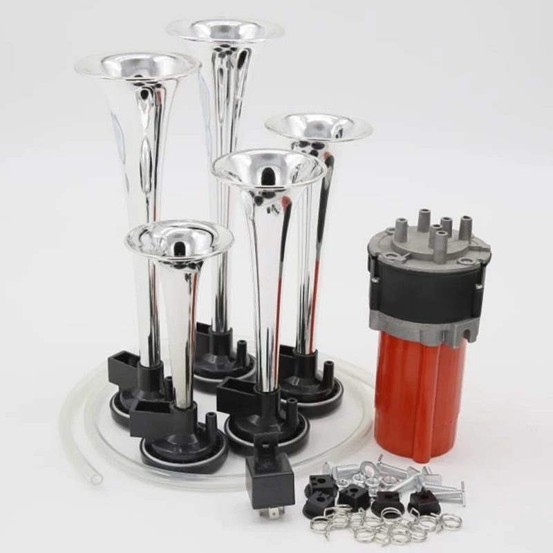 Five Tube Multi Tone Steam Whistle Air Horn Compressor Car ...