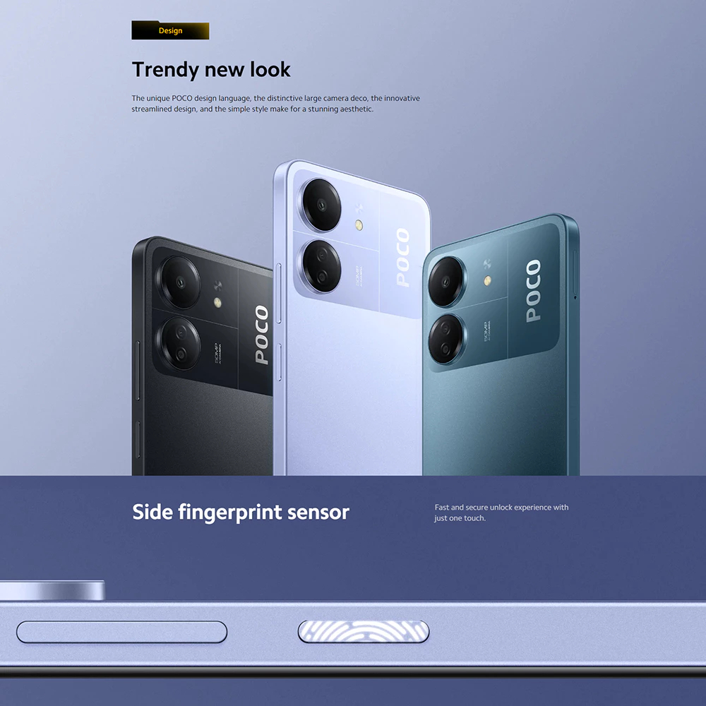 POCO C65 (8 + 256GB)MediaTek Helio G85|50MP AI Triple Camera Smooth 6.74" 90Hz Display Massive ...