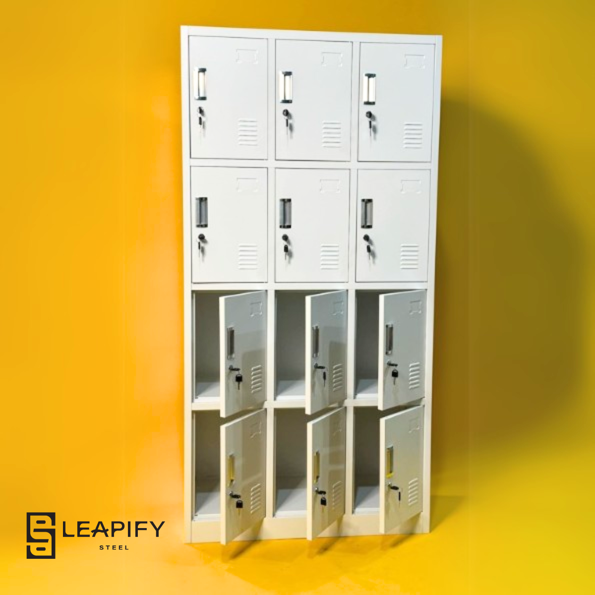 TITUS | Industrial 12-door Steel Locker in Modern Design by Leapify ...