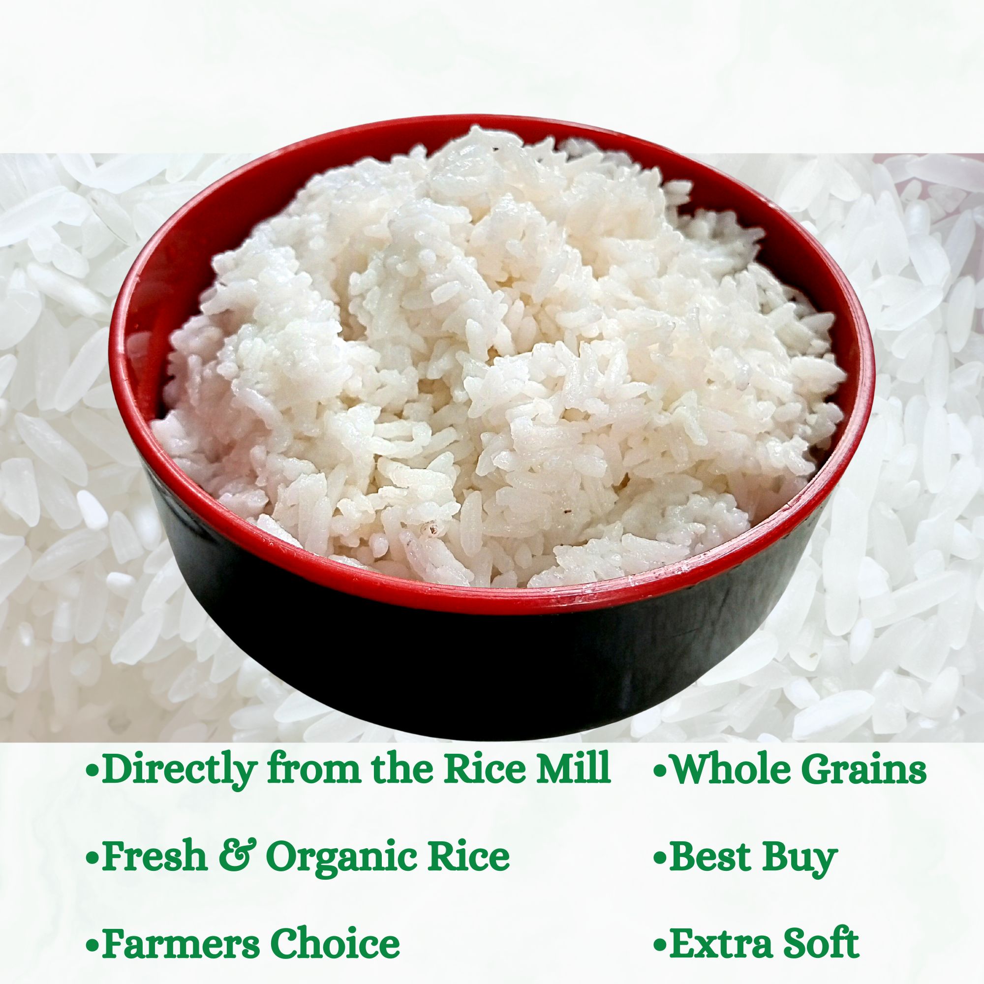 HAPPY CHOW Premium Local White Rice 50kg Organic 95% Whole Grains ...