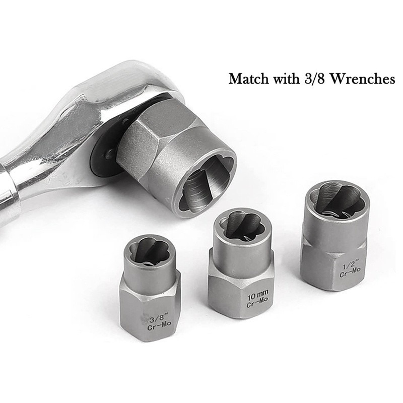 14Piece Stripped Lug Nut Remover Hex Adapter with Hex Adapter ...