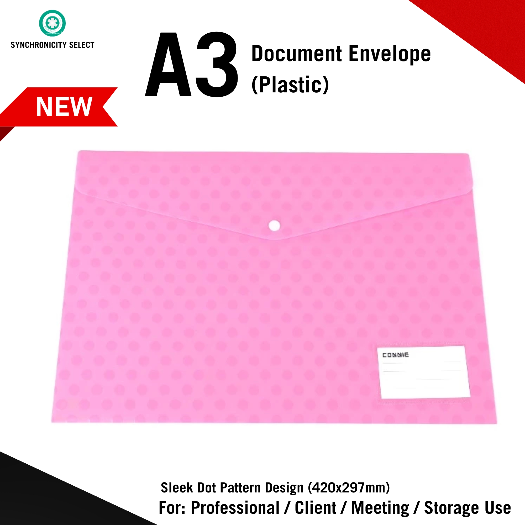 A3 Plastic Utility Envelope - Client Document Drawing File Project ...