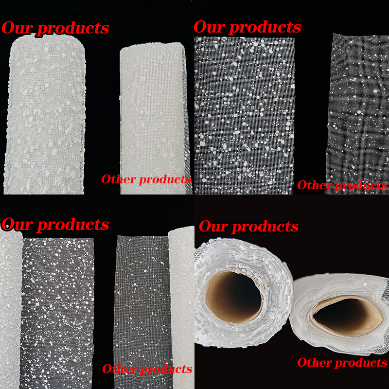 Snow Dot Gauze Bouquet Diy Material Gauze Mesh Snowflake Gauze Gift ...