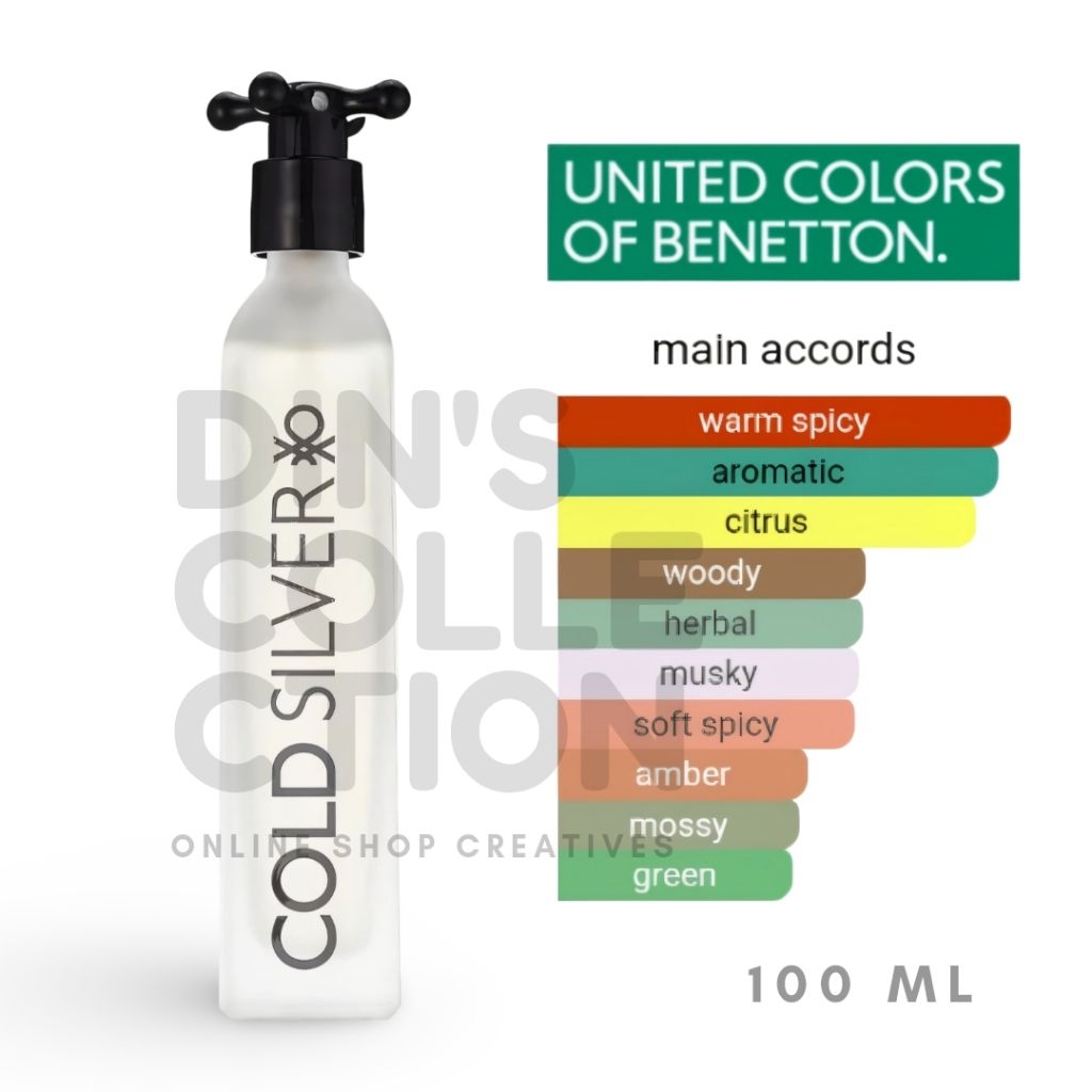 COLD SILVER Singapore Perfume Spray Vaporizer for Men EDT Long Lasting ...