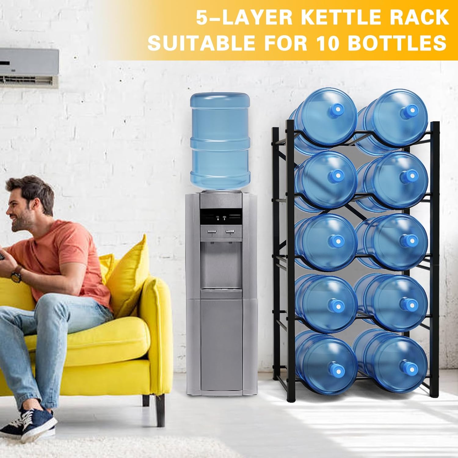 Water Rack 3/4/5 Layer Stainless Steel Heavy Duty Detachable Water ...