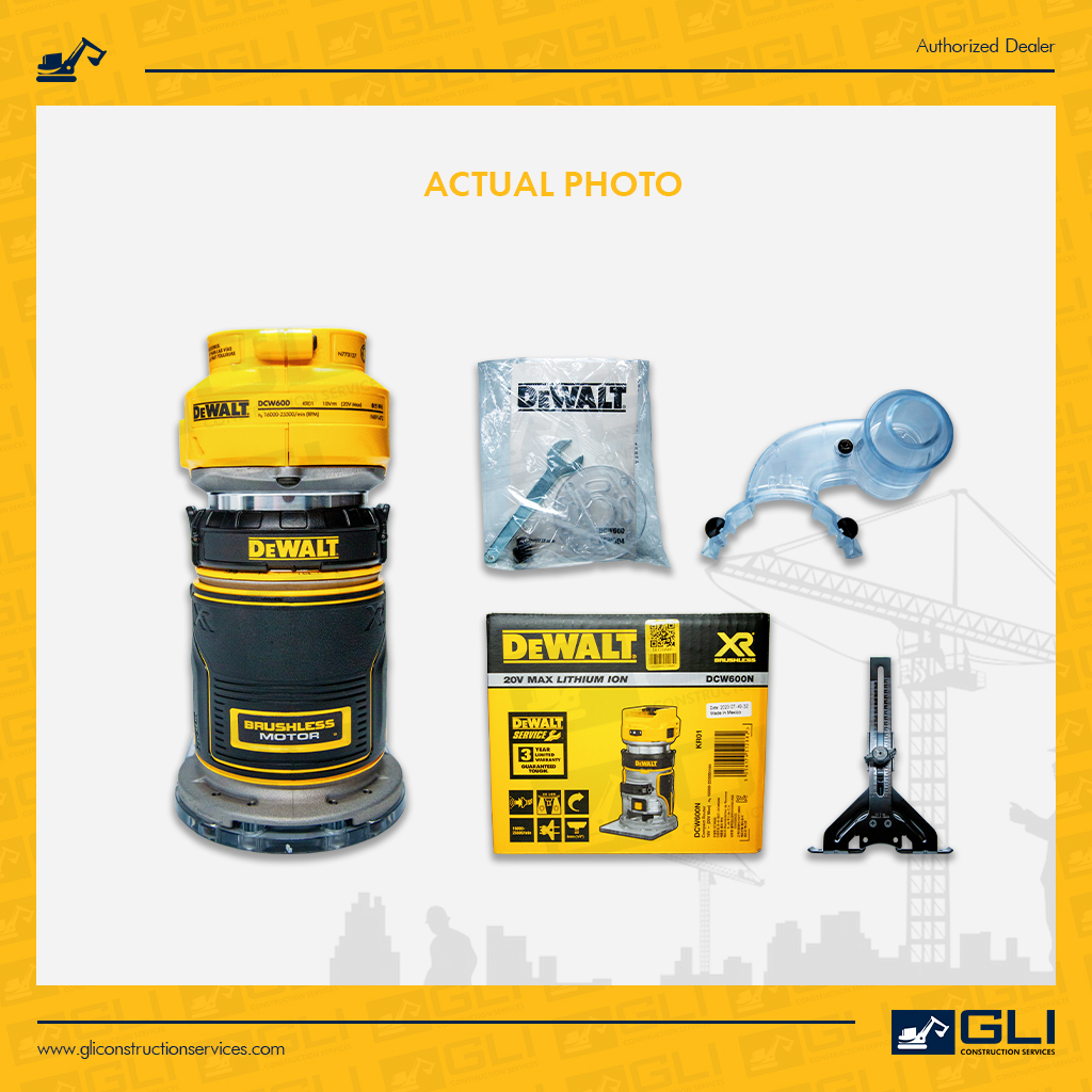 GLI - DeWalt 20V XR Brushless Compact Router DCW600 (BARE TOOL ...