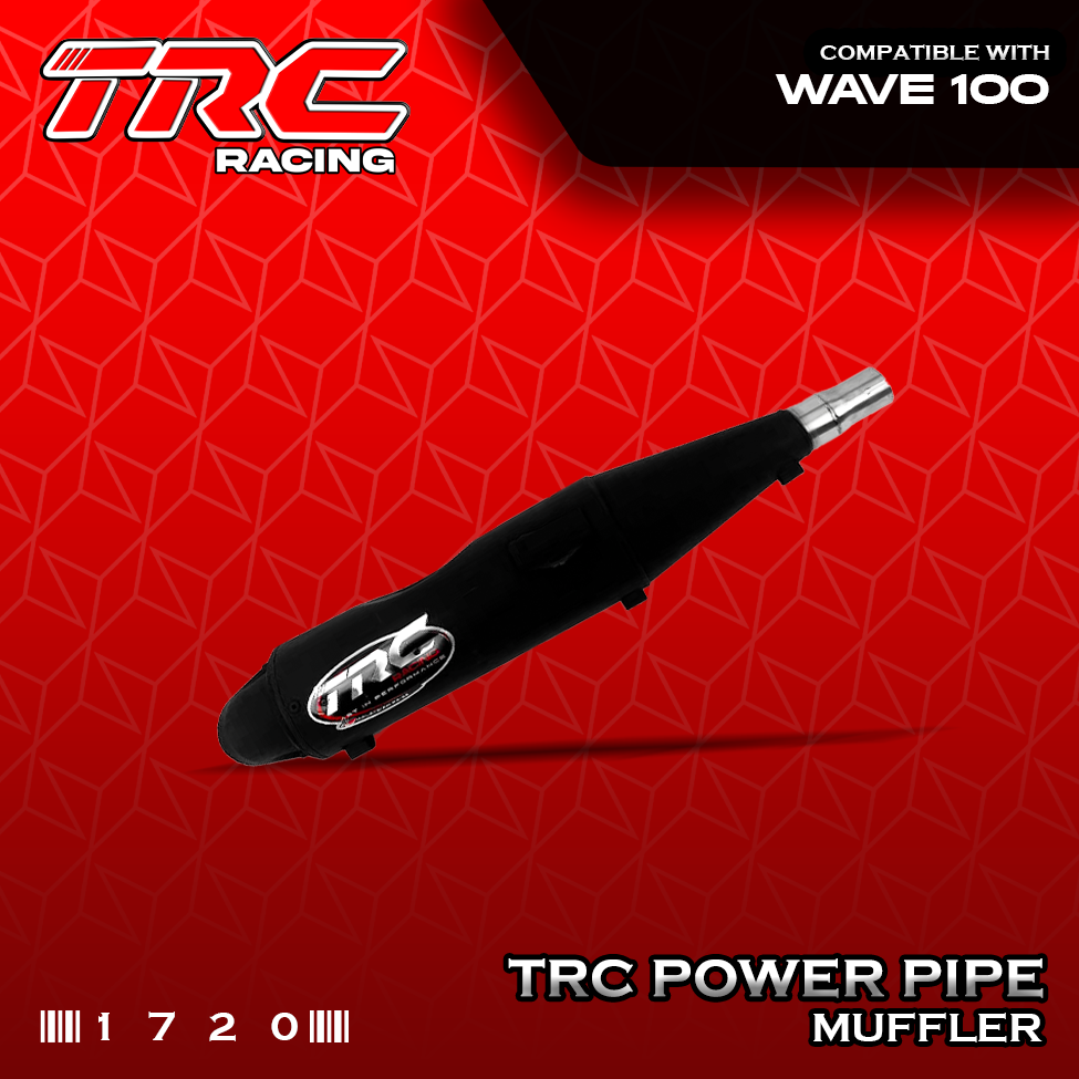 TRC Racing Stock Power Pipe Wave 100 Muffler Exhaust with Removable ...