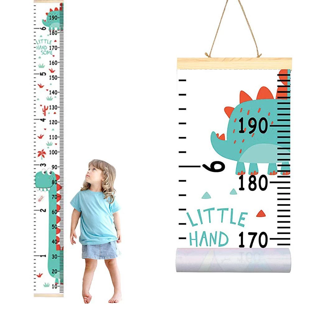 20*200cm Growth Chart for Kids Canvas Height Chart Ruler Canvas ...