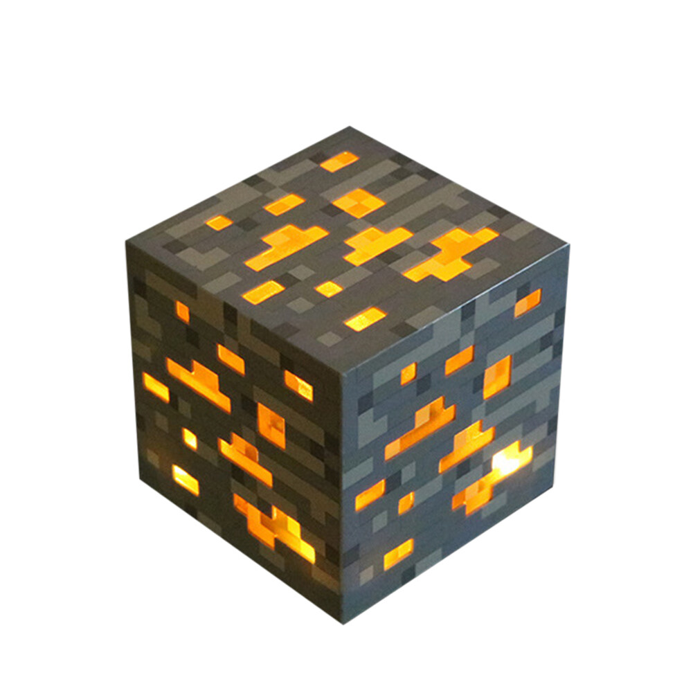 Minecraft Torch Lamp Color Changing Potion Bottle LED Lamp Ore Mine ...