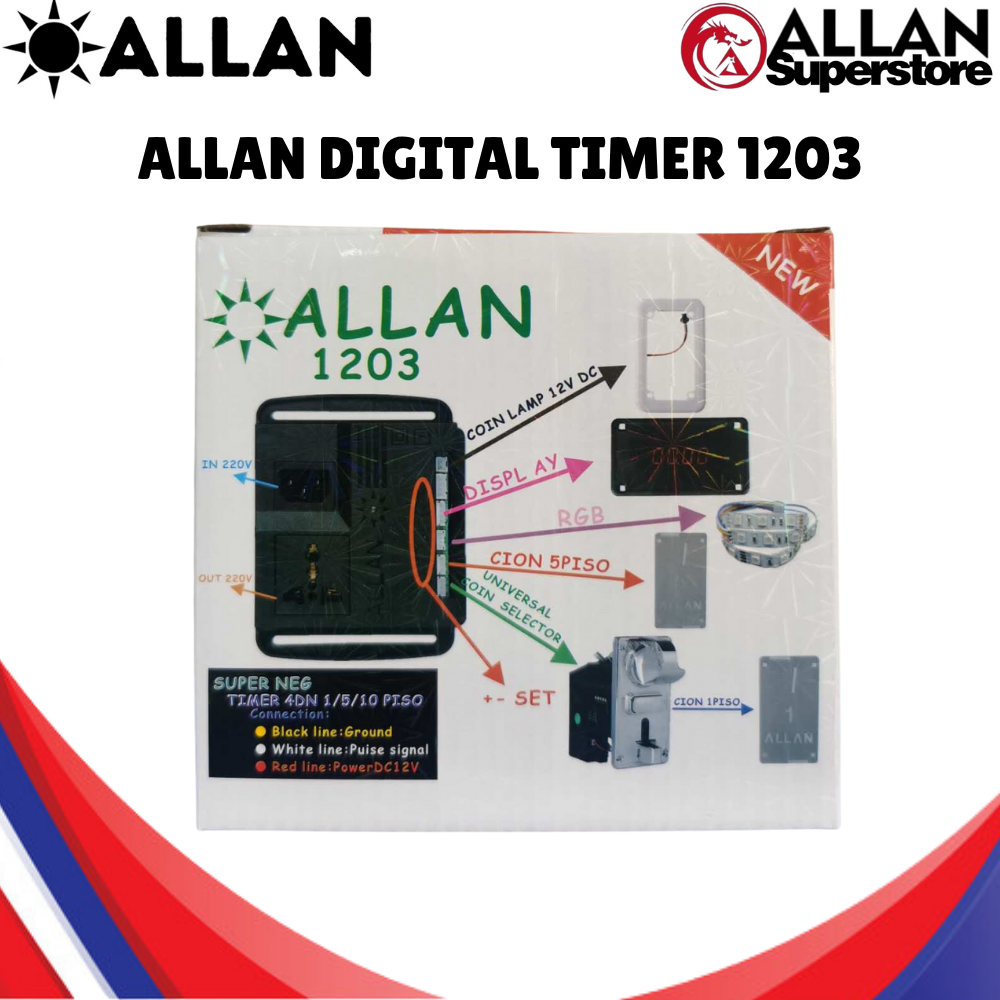 Allan Superstore New Style Timer 1203 for Pisonet / Carwash / Vending ...