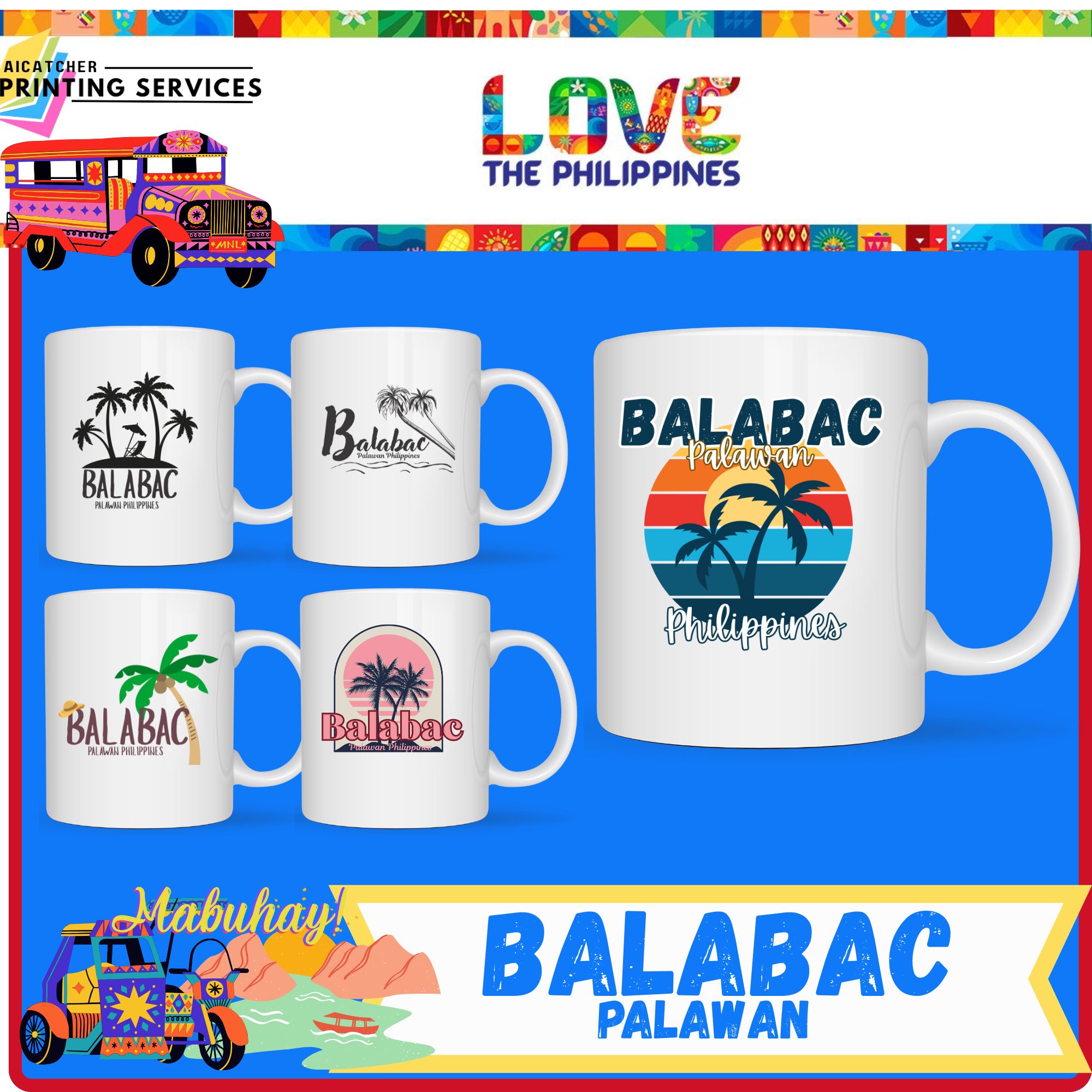 Balabac Palawan Philippines High Quality Sublimation Mugs for Souvenir ...