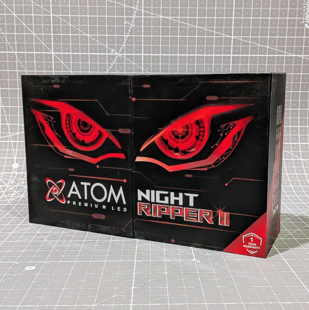 ATOM Night Ripper 2 (White/Yellow) | Shopee Philippines