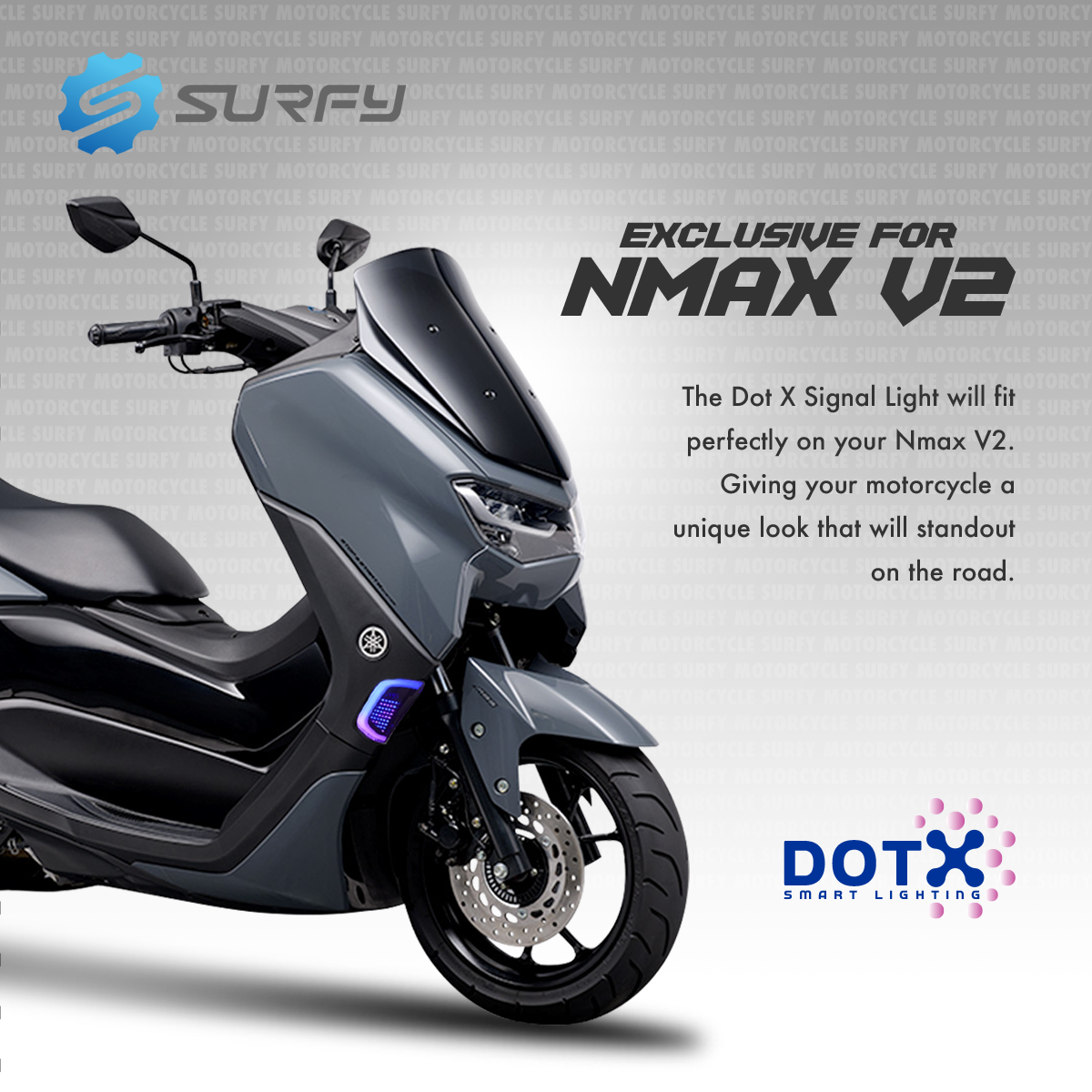 SharkPower Nmax V2 Dot X Signal Light Smart LED Smartphone App ...