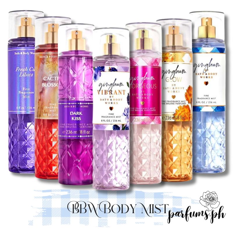 BBW Bath & Body Works Fine Fragrance Pabango 236ml Body Mist Gingham ...
