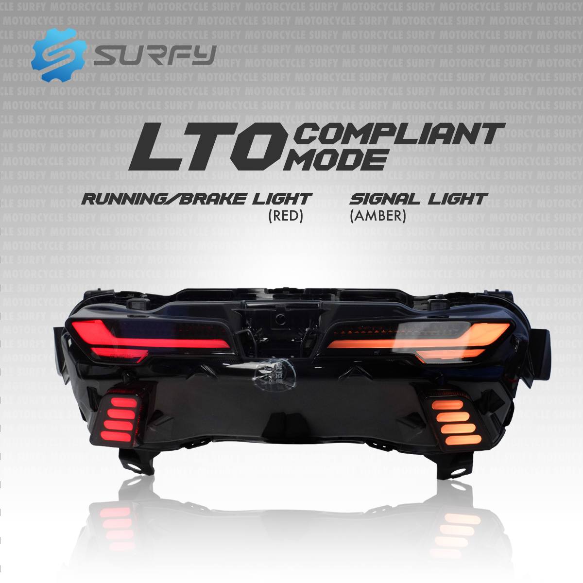 Nmax v3 Turbo Smart RGB Tail Light LED Smartphone App Customization ...