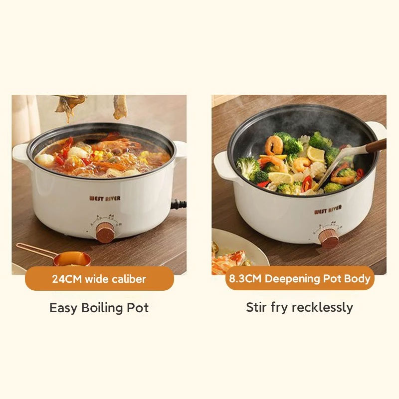 5L Large Capacity Multifunctional Electric Cooker Non-Stick Pot 26CM ...
