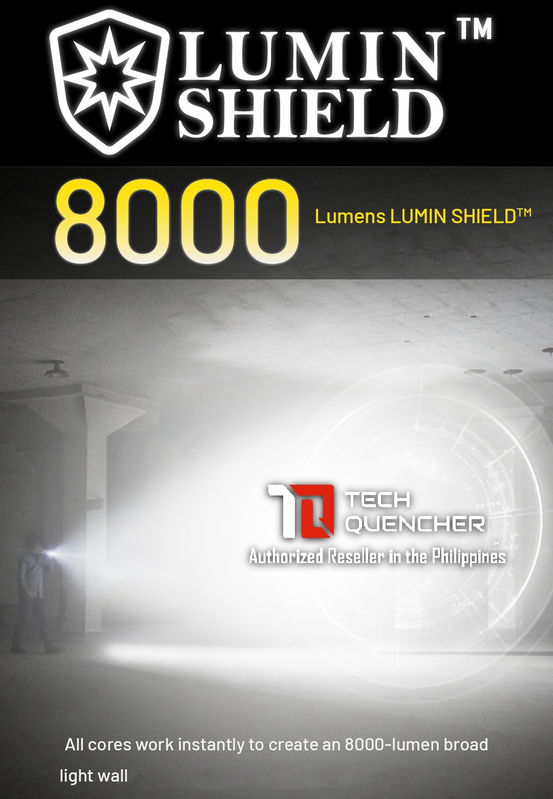 Nitecore EDC37 Flashlight - 8000 Lumens - Lumin Shield - 8000mAh ...