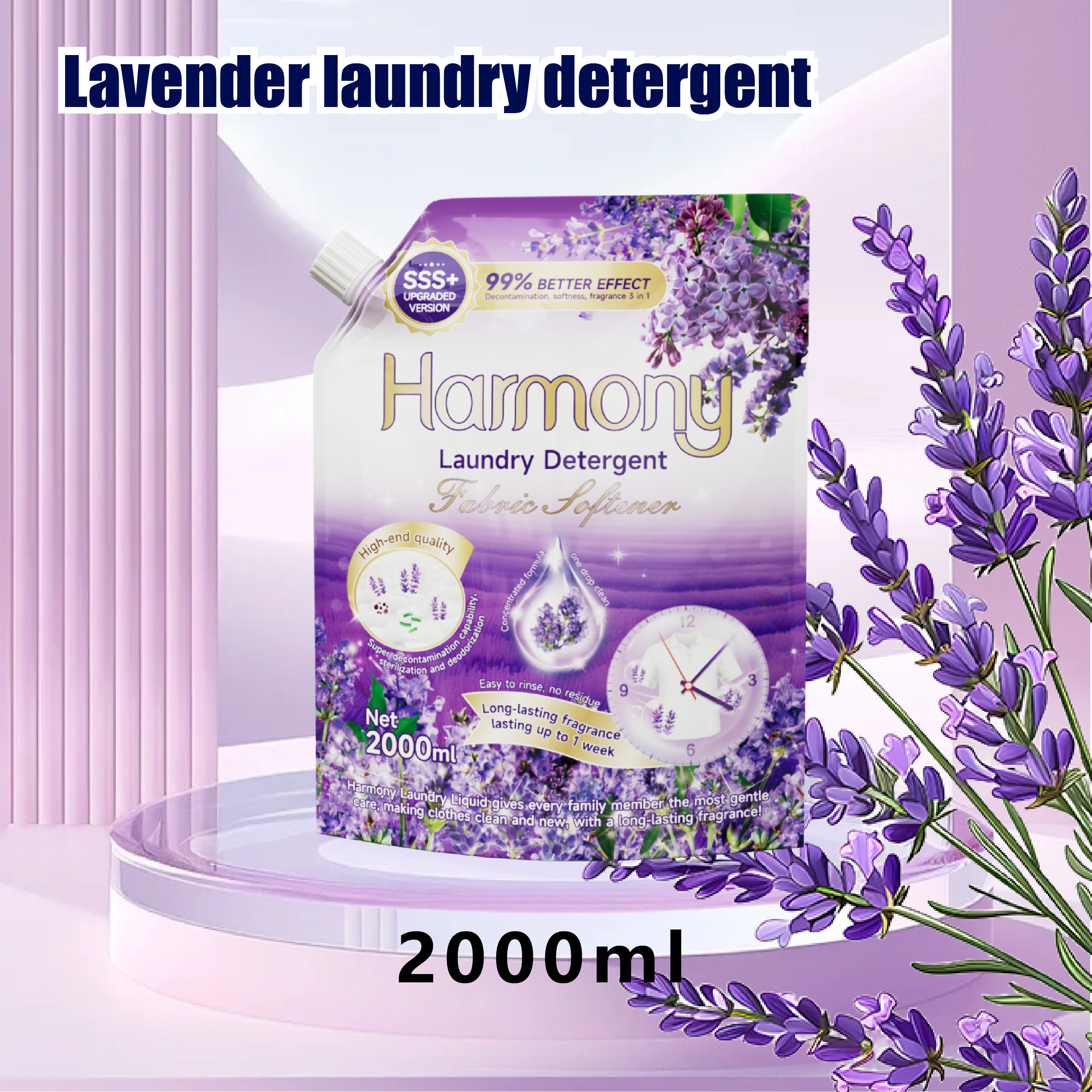 500ML Natural 72h Long Last scent 4in1 washing powder baby detergent ...