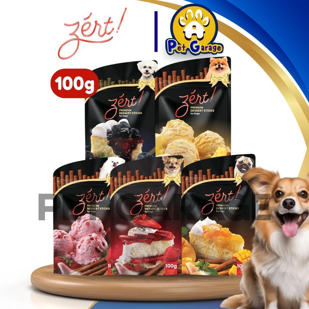100g Zert Premium Dessert Sticks All Stages Adult Puppy Dog Dogs Treats ...