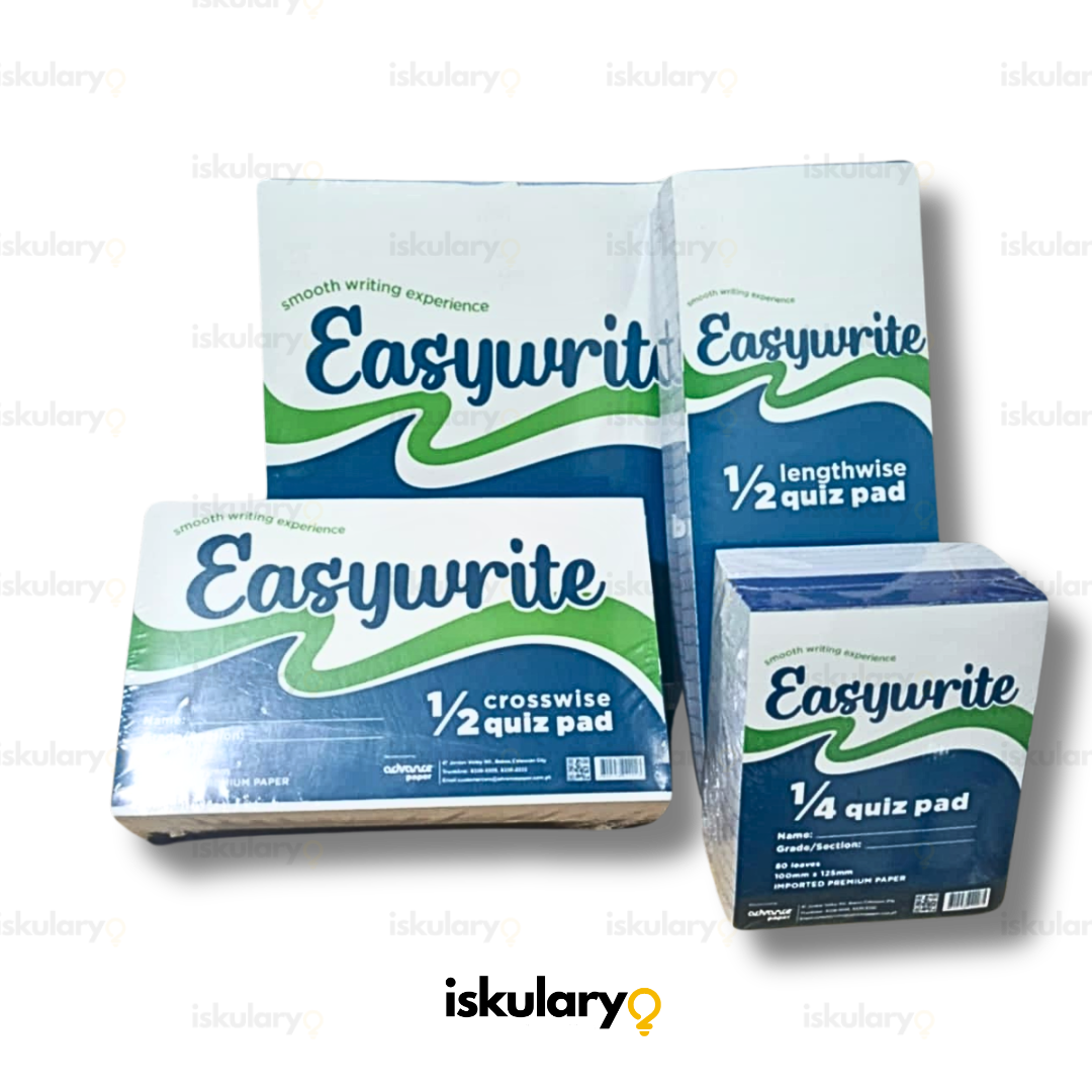 Intermediate Pad and Quiz Pad - 1/4 Quiz Pad, 1/2 Crosswise ...