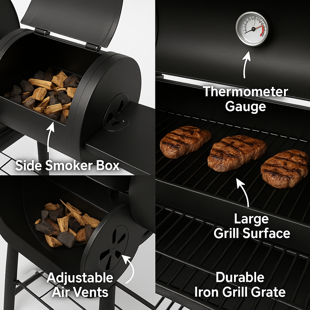 Heavy-Duty Outdoor BBQ Grill & Smoker (Ihawan) – 2-in-1 Charcoal ...