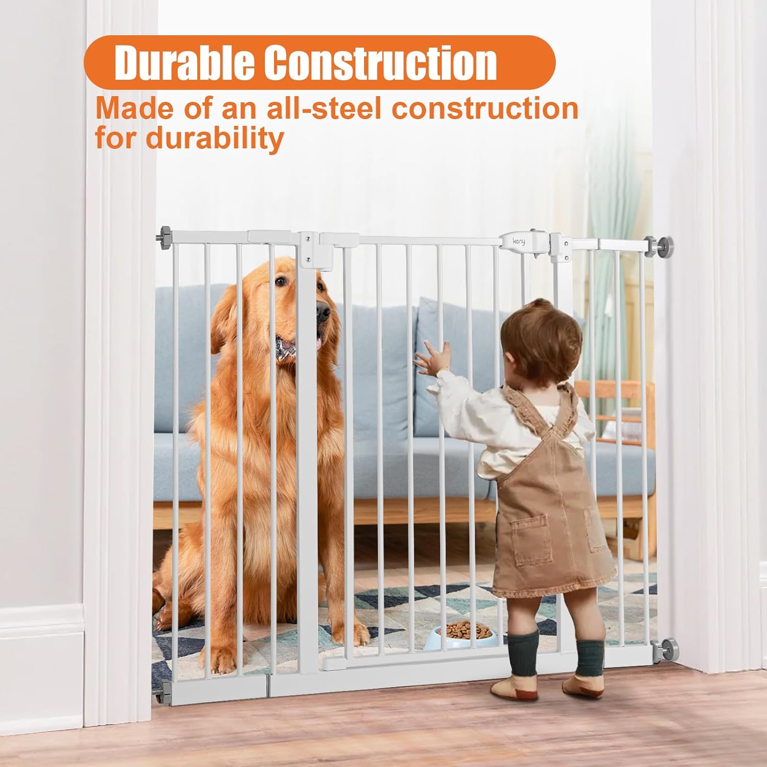 【COD】Baby Safety Gate Auto Closed Baby Gate Safety Pet Gate 3-locked ...