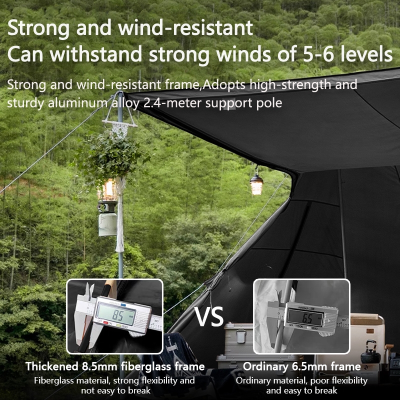 KEEPHIKE tent canopy set outdoor camping one room and one living room ...