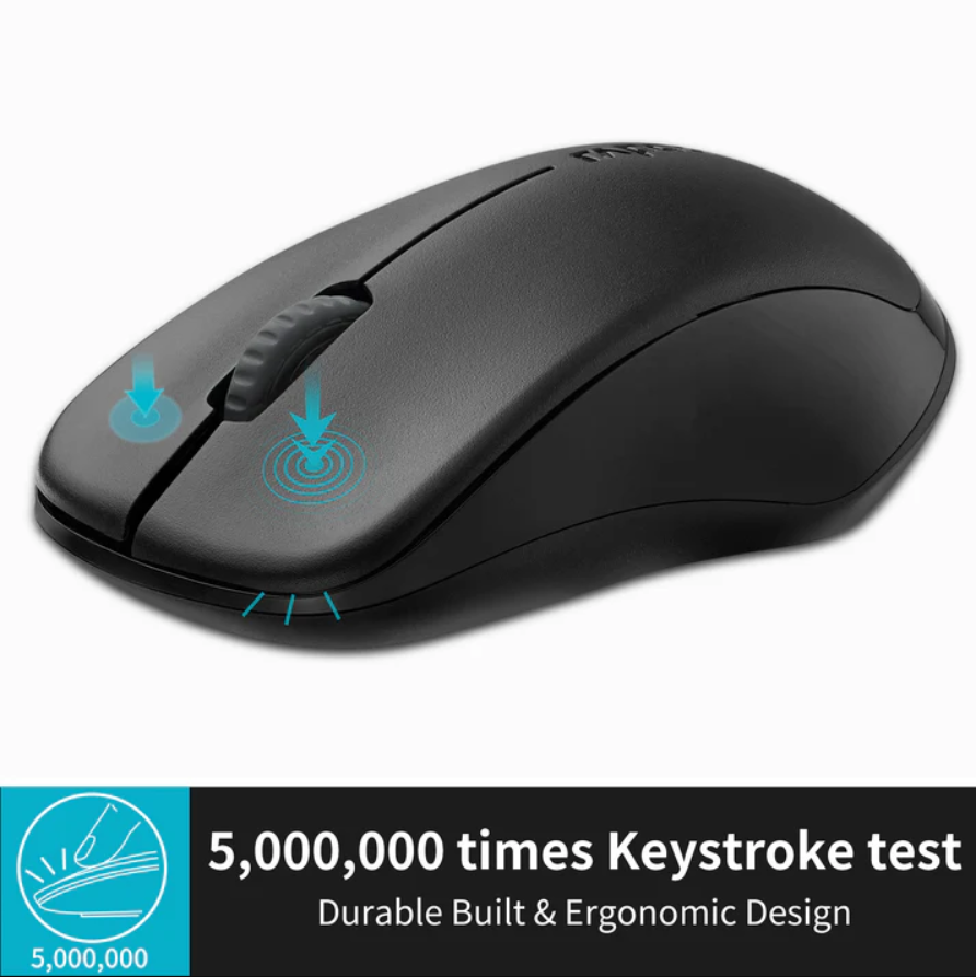 Rapoo 1680 Silent Wireless Optical Mouse 2.4G 1000DPI | Shopee Philippines