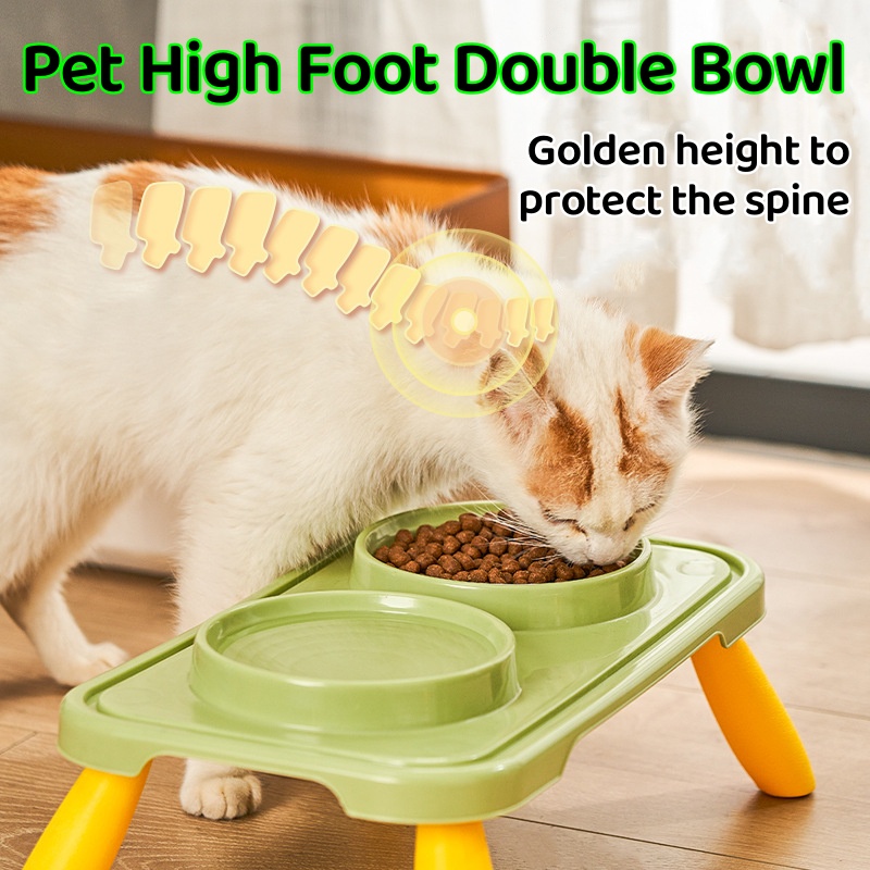 MPM Pet Bowl With Stand Non-Slip Large Capacity Protect Cervical Spine ...