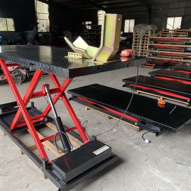 Electric vehicle maintenance work platform Motorcycle lift platform ...