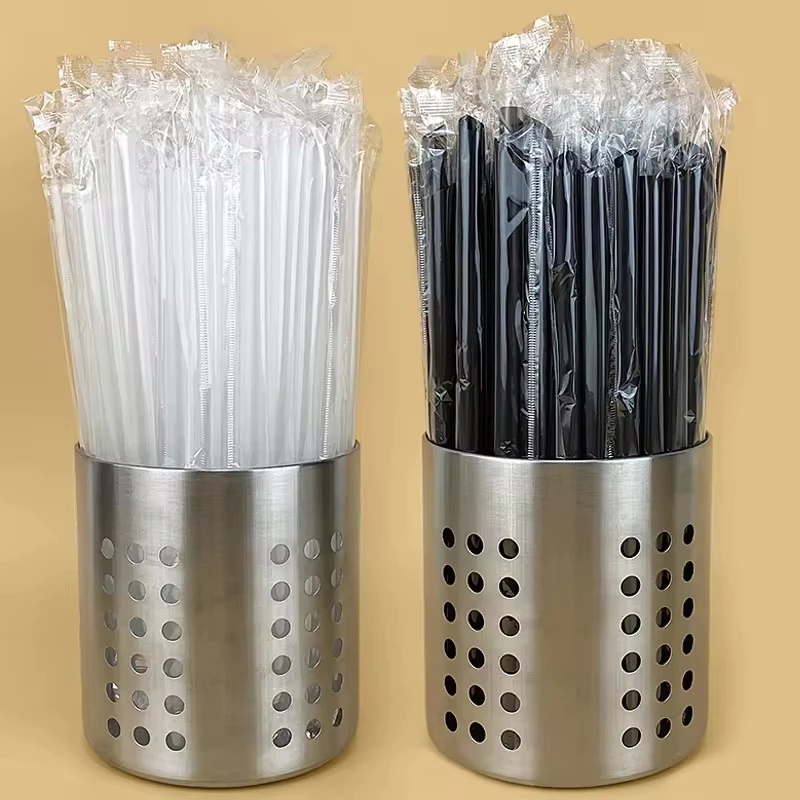 100/200pcs Disposable Straw Milk Tea Straw Plastic Independent ...