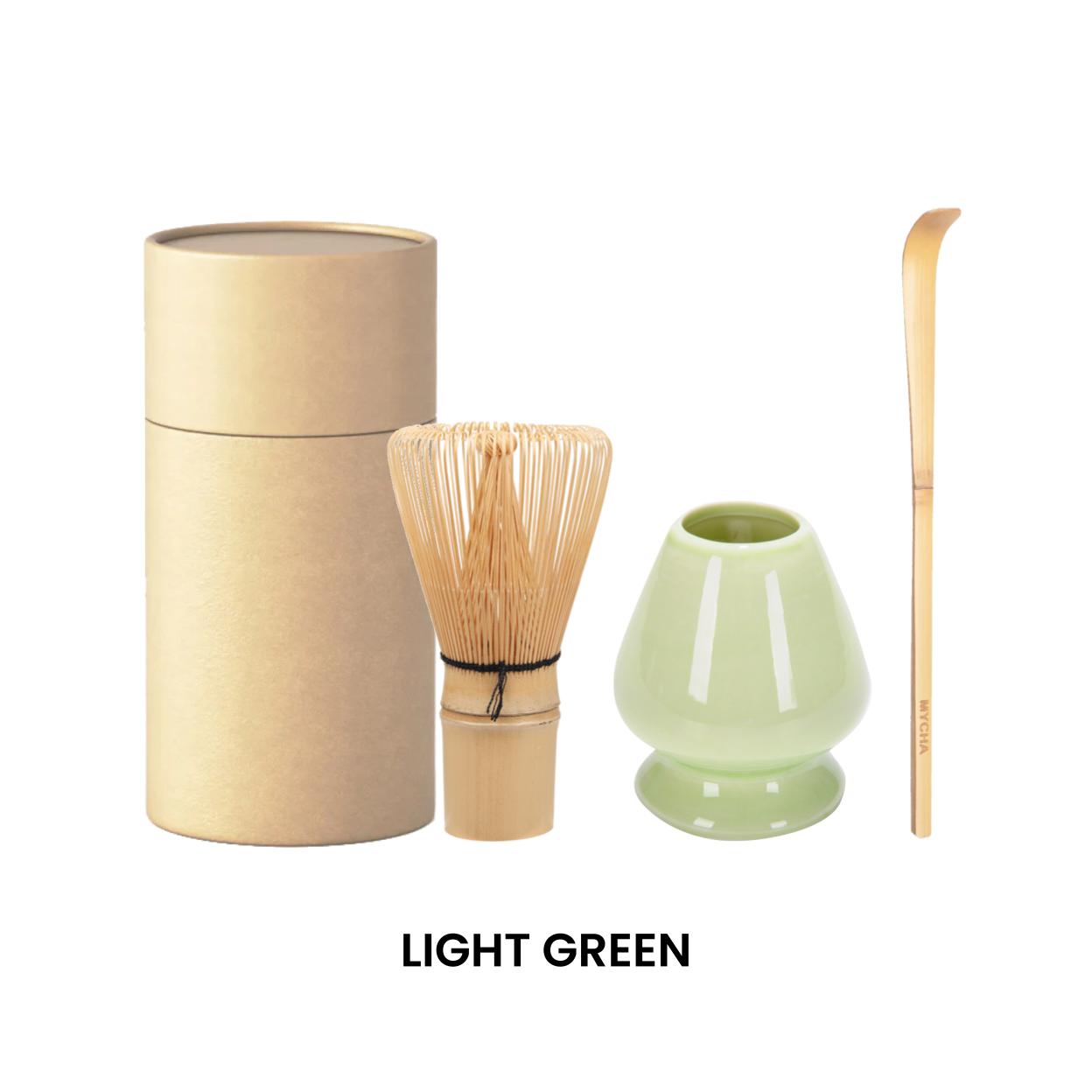 Bamboo Matcha Whisk Set in Kraft Tube - Whisk, Hooked Bamboo Scoop ...