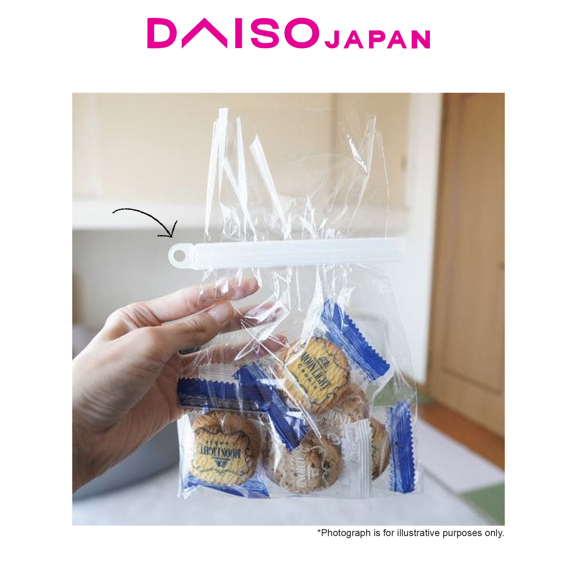Daiso Clear Sealing Clips 19.6cm (4 pieces) | Shopee Philippines