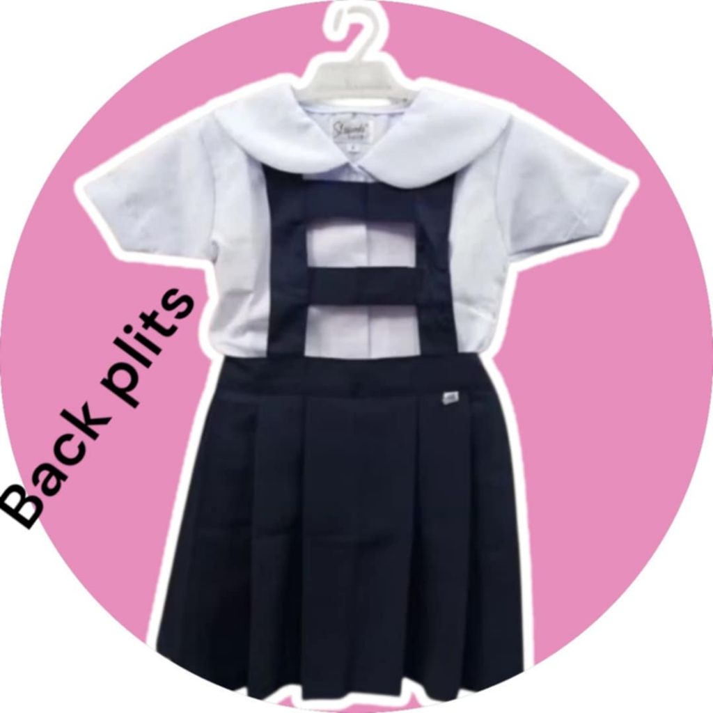SET PALDA AND BLOUSE FOR KINDER GIRL SCHOOL UNIFORM | Shopee Philippines