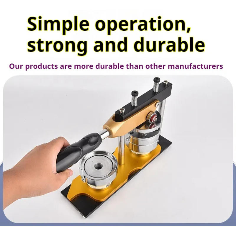 Metal rotating badge machine,tinplate badge machine,shaking badge ...