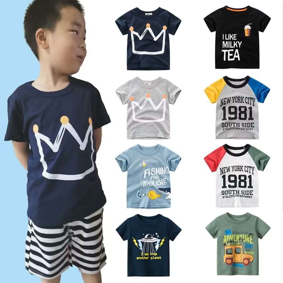 CICI Kids Boy T Shirts Blouse Pajama Shirt Boys Clothes Top Short ...