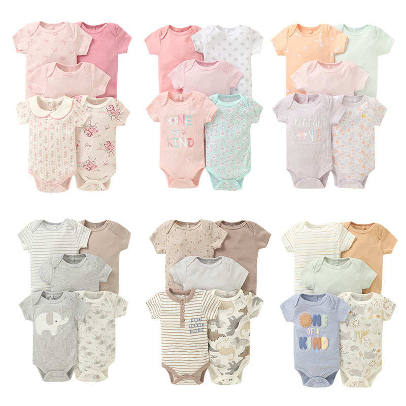 CICI Baby Boy Multi-Print Bodysuit Onesie Cotton Infant Jumper Newborn ...