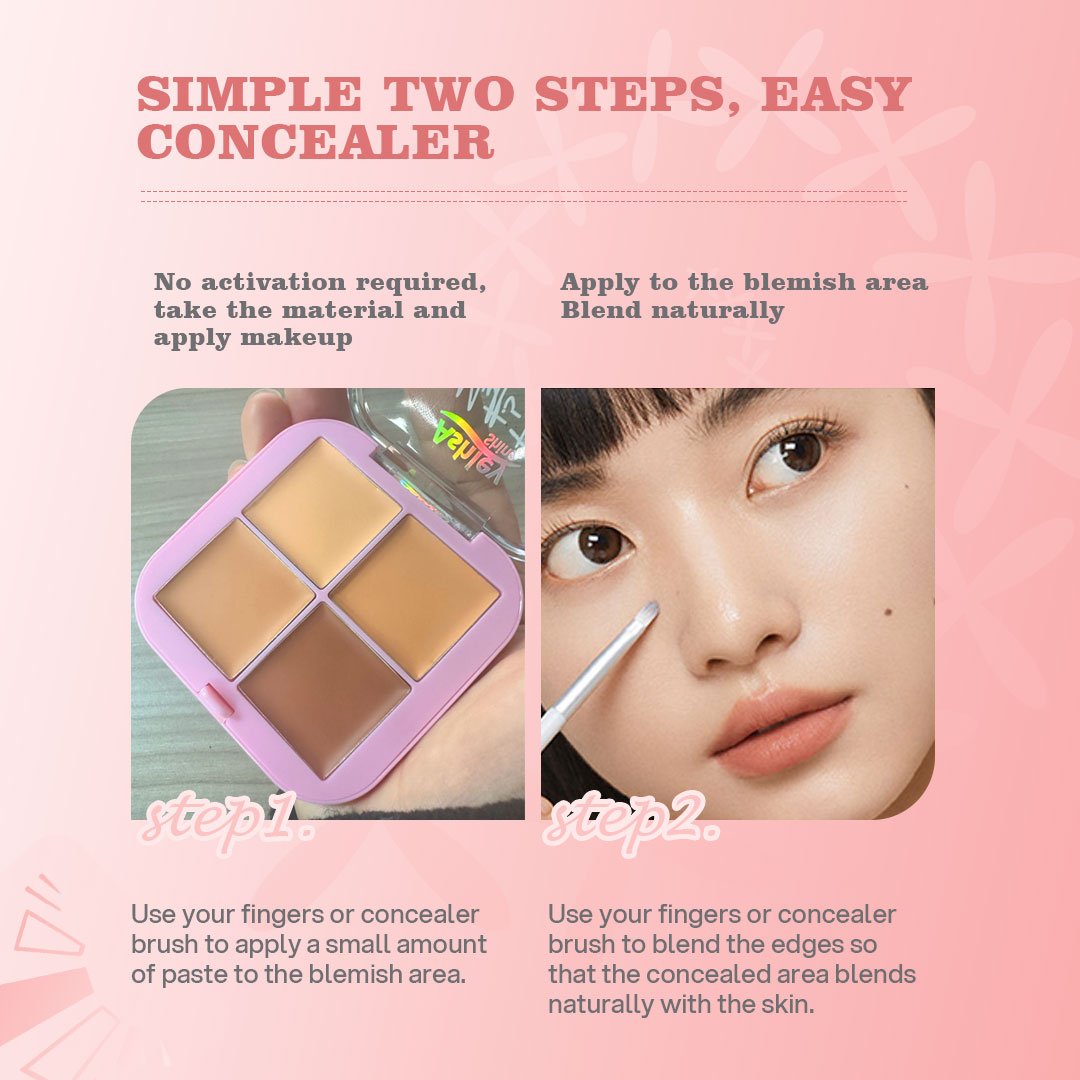 Luxury Ashley Shine Concealer Waterproof 4 Colors Makeup Face Eye ...