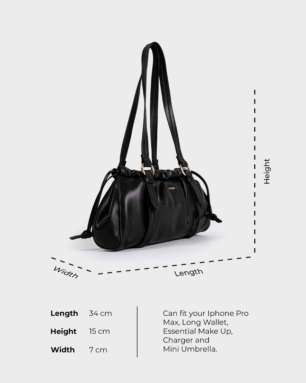 ALBERTO Women's Mallory Cinch Shoulder Bag | Shopee Philippines